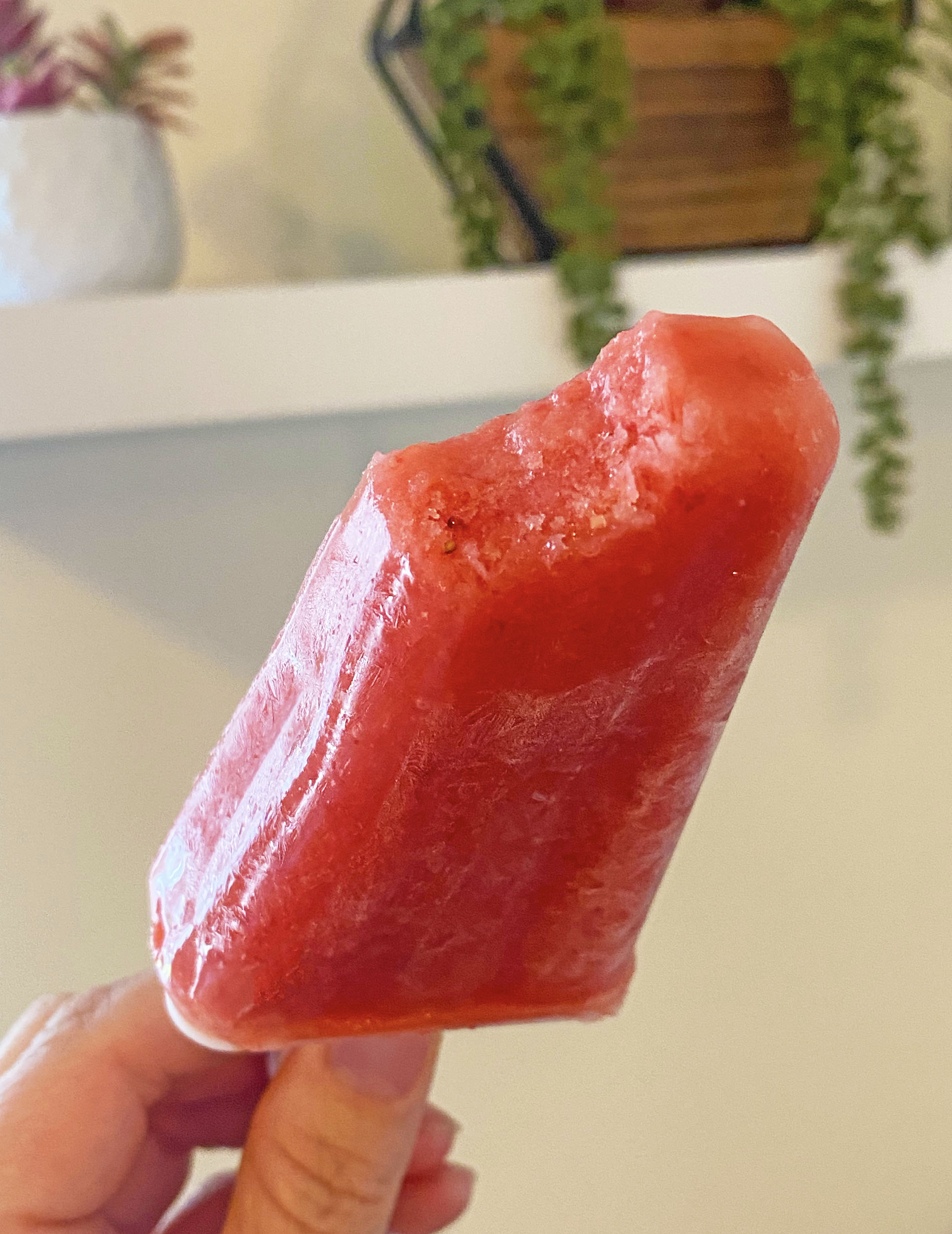 5-Ingredient Strawberry Watermelon Popsicles • Foodie Loves Fitness