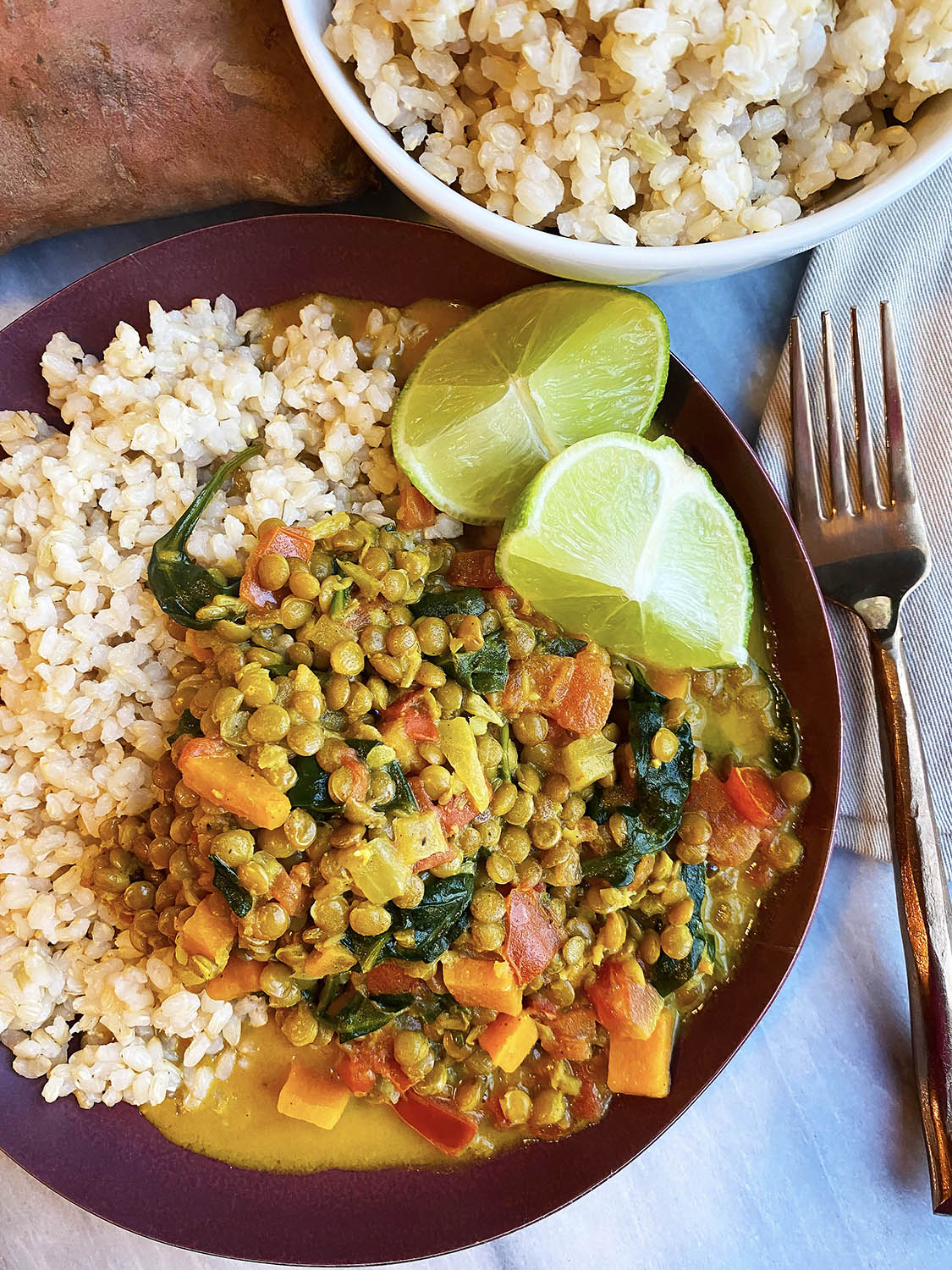 30-Minute Lentil Coconut Curry • Foodie Loves Fitness