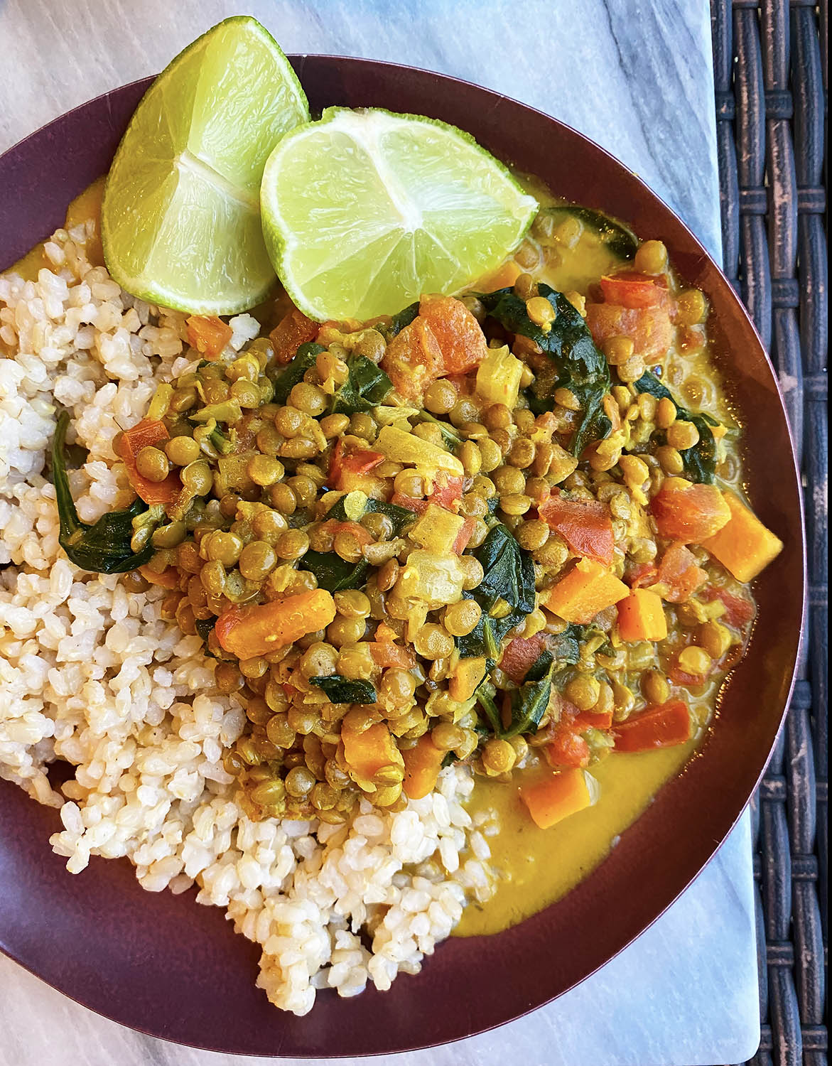 30-Minute Lentil Coconut Curry • Foodie Loves Fitness